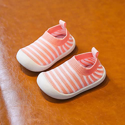 Walking Shoes for Babies Non Slip First Walkers 6 9 12 18 24 Months 1 2 3 4 Years Toddler Boots Girls (Pink, 8 Toddler)