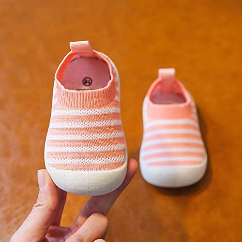 Walking Shoes for Babies Non Slip First Walkers 6 9 12 18 24 Months 1 2 3 4 Years Toddler Boots Girls (Pink, 8 Toddler)