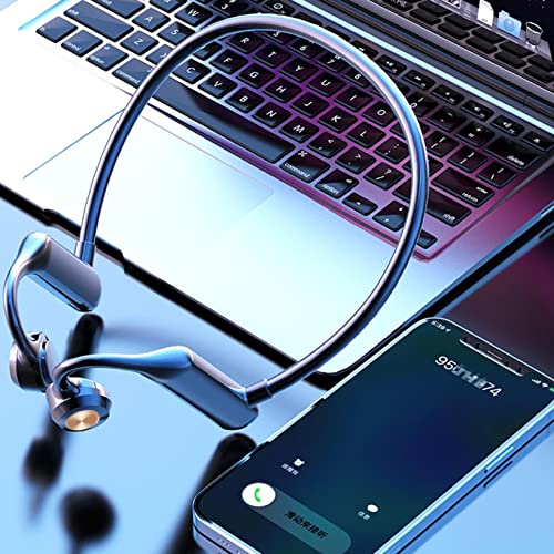 Wireless Bluetooth 5.3 Bone-Conduction Headphones Wireless Earbuds Bluetooth Headset Sport, 3D Stereo Sound,Long Standby Time Compatible with iOS & Android