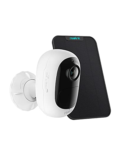 REOLINK Outdoor, Indoor Wireless Security Camera, Battery Solar Powered with 1080P HD, Night Vision, Two-Way Talk, 2.4GHz WiFi for Home Surveillance, Motion Only Alert, No Hub Needed