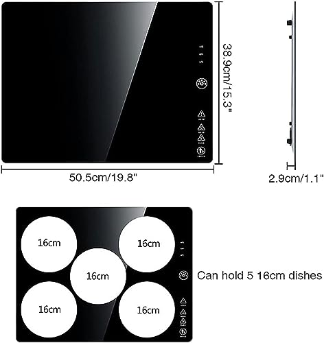 Warming Tray Hot Plate, Chafing Dish, Electric Food Warmer for Buffet Party, Kitchen Serving, Dining Room, Restaurant, with 2 Adjustable Temperature Control