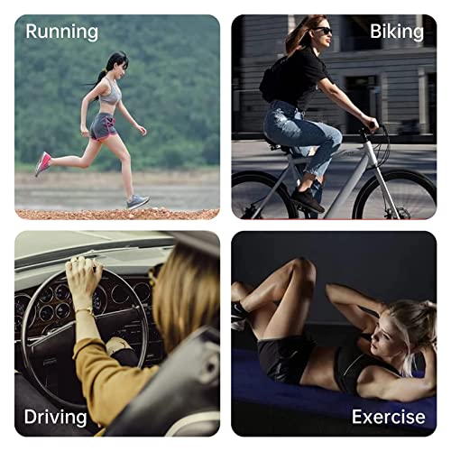 Bone Conduction Headphones, Bluetooth 5.2 Touch Control Wireless Earphone, Open Ear Headphone Sports Headphone for Running, Driving, Biking, Hiking or Driving(White)