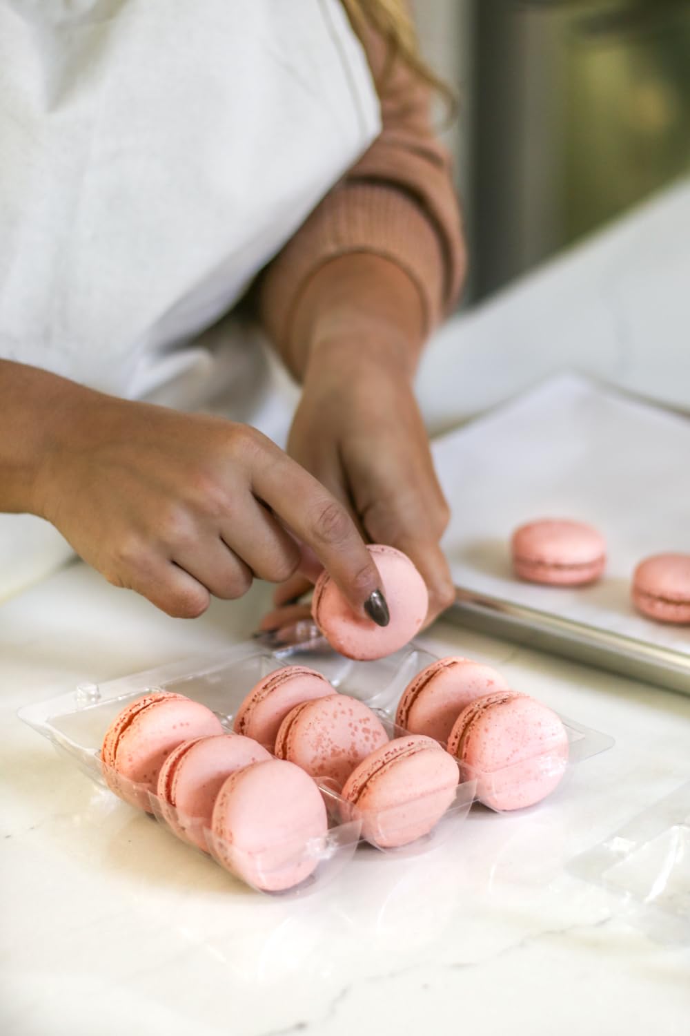 Vend Exchange Clear Plastic Macaron Containers - Fits 12 Macarons (Pack of 14)