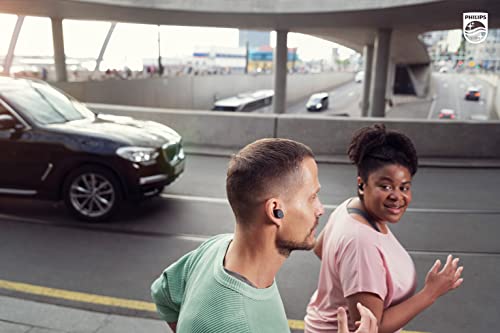 Philips GO A7507 Wireless Sports Headphones with Noise Canceling Pro (ANC), Bluetooth Multipoint and Bone Conduction Microphones for Crystal-Clear Calls, Black