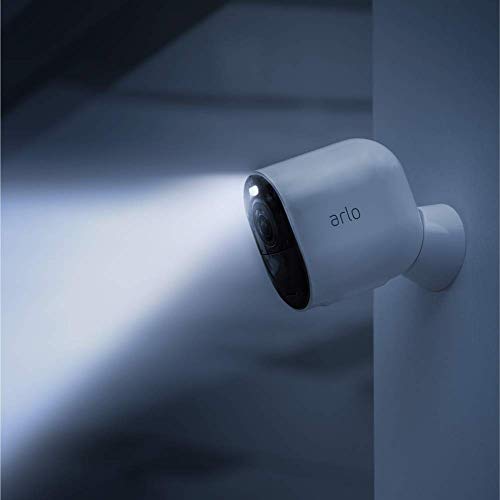 Arlo Ultra - 4K UHD Wire-Free Security 3 Camera System | Indoor/Outdoor with Color Night Vision, 180° View, 2-Way Audio, Spotlight, Siren | Works with Alexa and Homekit | (VMS534)