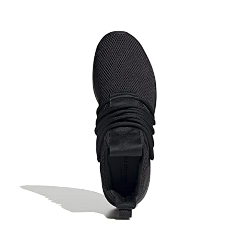 adidas Men's Lite Racer Adapt 3.0 Wide Running Shoe, Black/Grey, 10.5