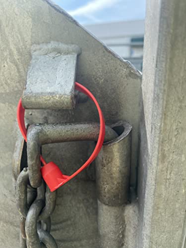 133 SUPPLY - 100 Red Plastic Truck Seals Red Trailer Seals - Freight Seals Load Seals Shipping Seals Security Seals Truck Seal Plastic Trailer Seal Shipping Container Seals Tamper Seals Security Tags