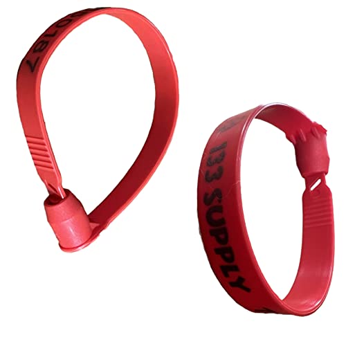 133 SUPPLY - 100 Red Plastic Truck Seals Red Trailer Seals - Freight Seals Load Seals Shipping Seals Security Seals Truck Seal Plastic Trailer Seal Shipping Container Seals Tamper Seals Security Tags