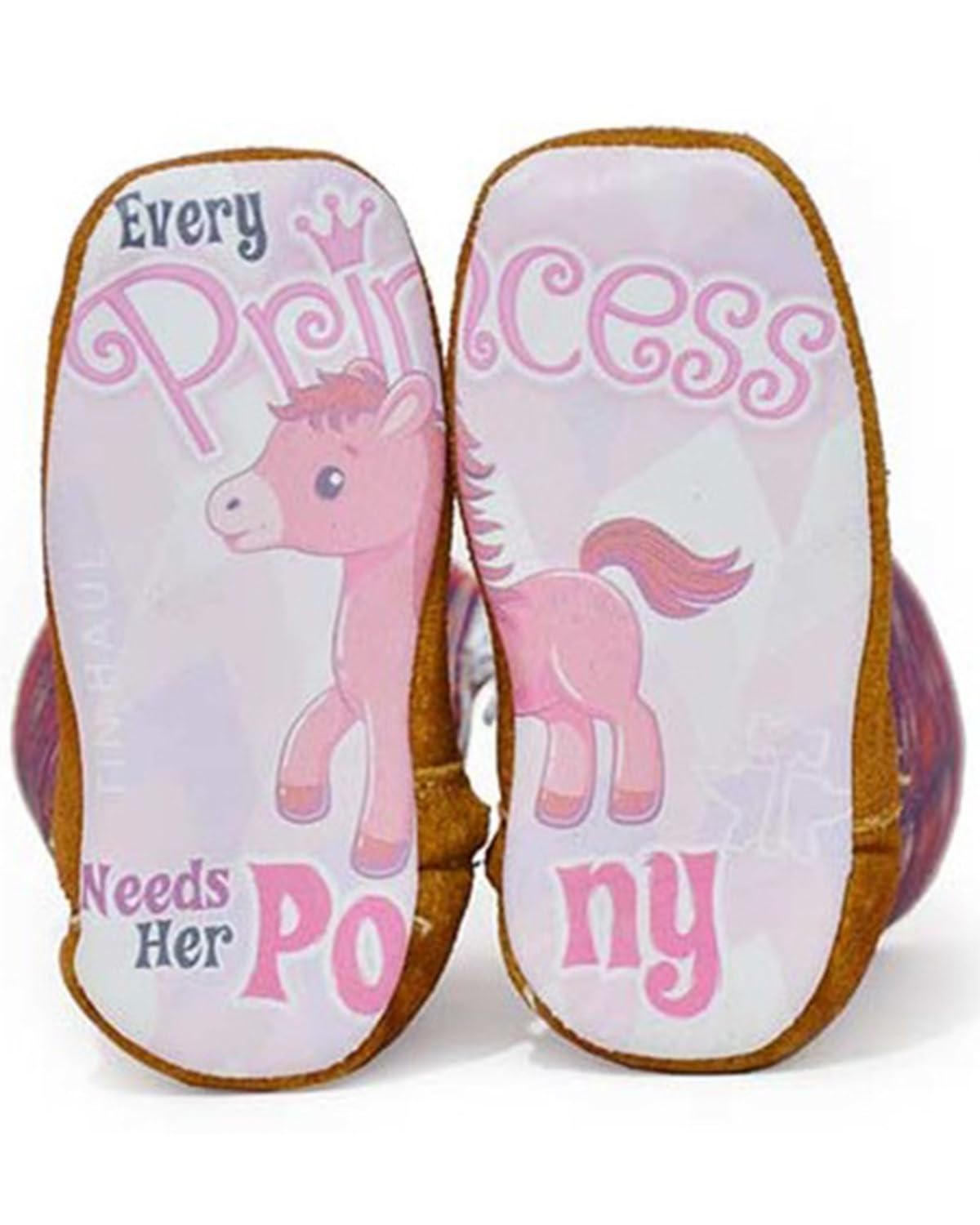 Tin Haul Infant-Girls' Mini Princess Western Boot Broad Square Toe Brown 2 D(M) US