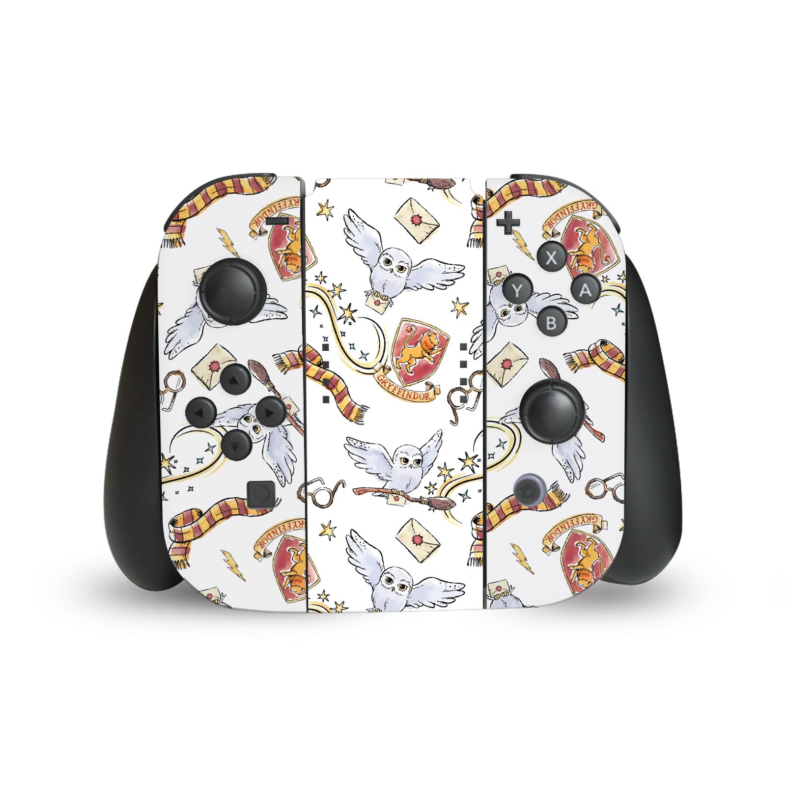 Head Case Designs Officially Licensed Harry Potter Hedwig Owl Pattern Graphics Vinyl Sticker Gaming Skin Decal Cover Compatible With Nintendo Switch Joy-Con Controller