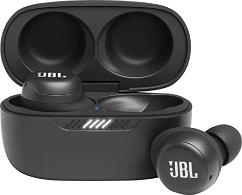 JBL Harman Live Free NC+ TWS, Bluetooth Earbuds, True Wireless, Active Noise Cancelling, Charging Case, Quality Sound, iPX7 Water Resistant - 10w Pad Black (Renewed)