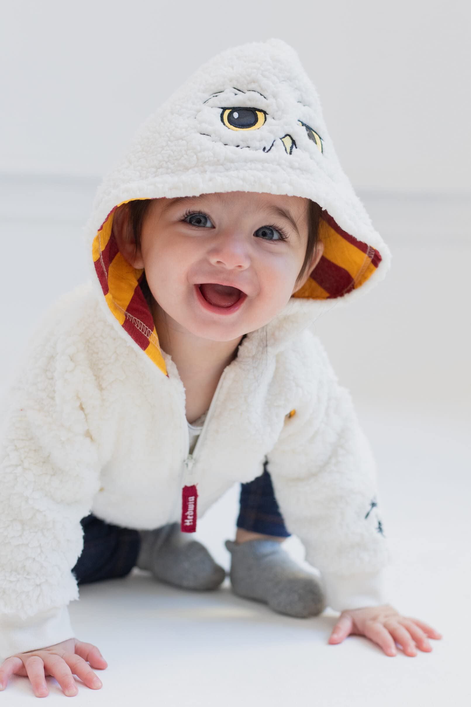 Harry Potter Hedwig Owl Toddler Boys Fleece Zip Up Costume Hoodie White 3T