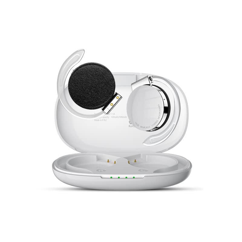 Open-Ear Air Conduction Headphones Bluetooth Wireless Earbuds with Mic, Sport Headset Bluetooth 5.3 Wireless Earphones for Workouts, Foldable/Lightweight/15Hr Playtime (90 days free replacement)