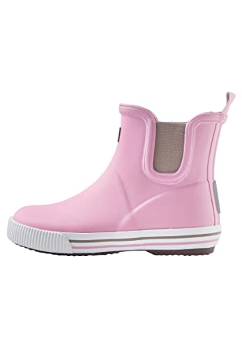 Reima Ankles Waterproof Low Cut Rain Boots Outdoor Rubber Boot for Kids, Light Pink, 13/13.5 Little Kid
