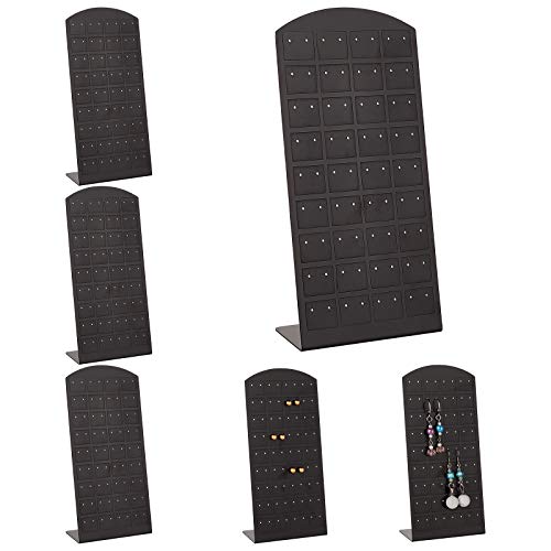 PH PandaHall 10 Packs 72 Holes Earring Holder Organizer Acrylic Ear Stud Earring Display Rack Organizer Stand L-Shape Earrings Ear Studs Jewelry Show Plastic Display Showcase (7.5 x 3.5 x 1.8 Inch)