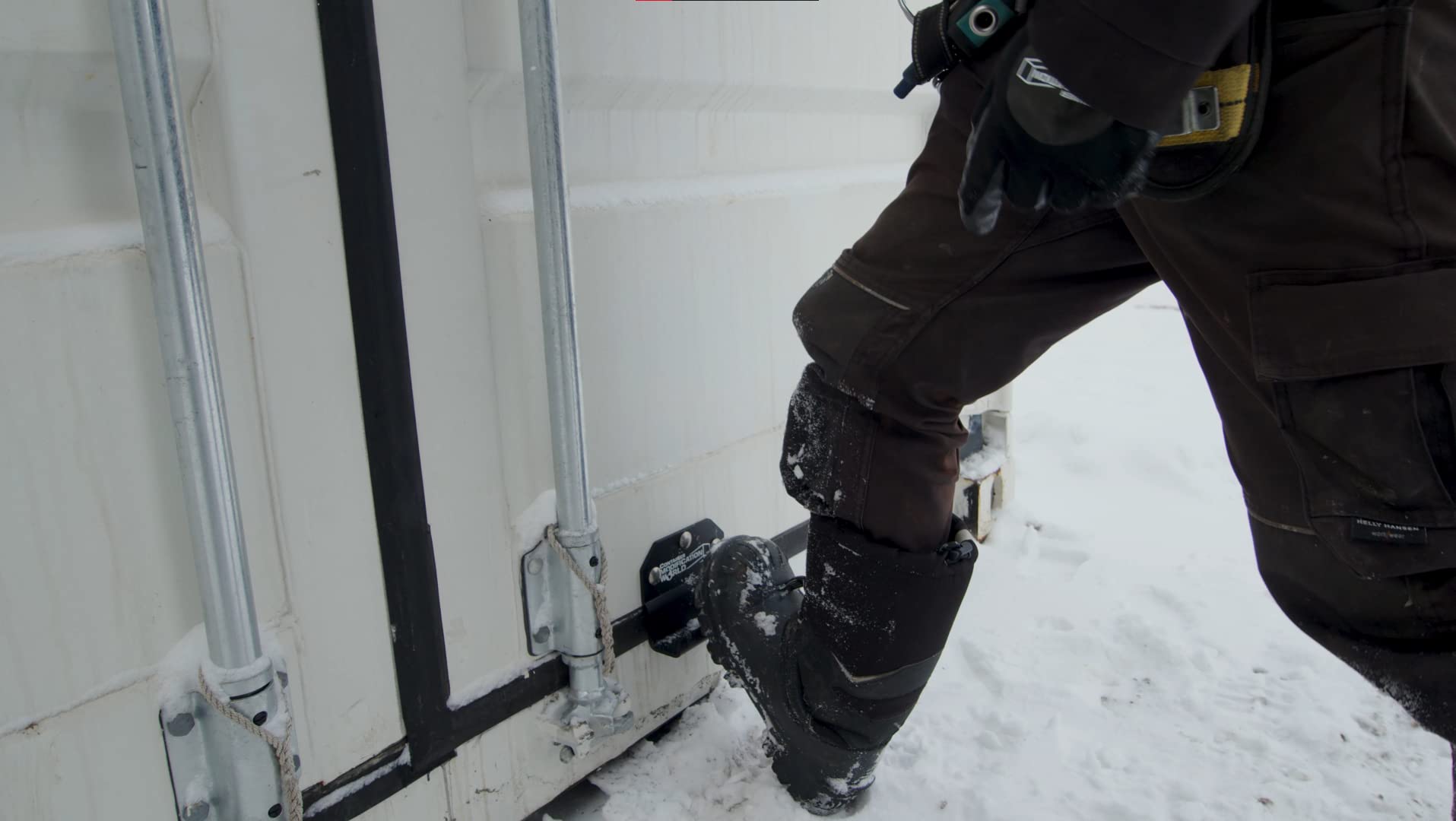 Container Modification World® - Kick 'N' Close Kick Plate for Shipping Containers/Sea Cans (Protects Your Door Seals)