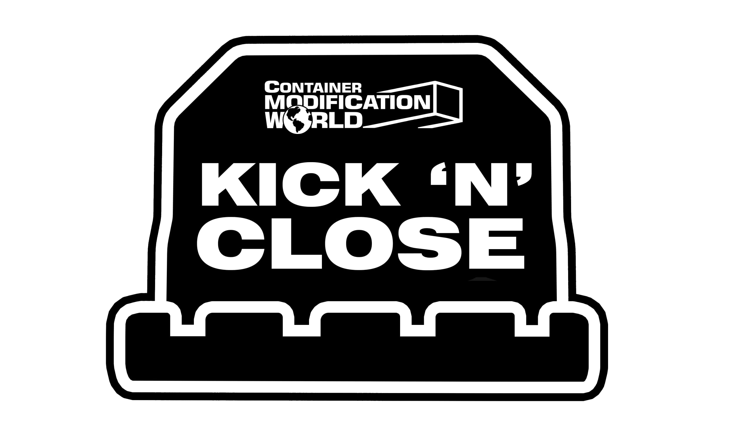 Container Modification World® - Kick 'N' Close Kick Plate for Shipping Containers/Sea Cans (Protects Your Door Seals)
