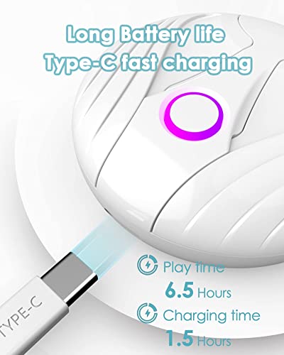 Wireless Gaming Earbuds Bluetooth Headphones with Microphone Waterproof Ultra Low-Latency in-Ear Earphones Cordless Wireless Ear Buds for Gaming Laptop TV Smart Phone PC Sport Black Fallen Angels