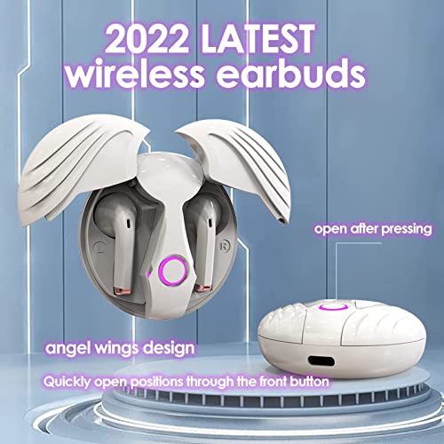 Wireless Gaming Earbuds Bluetooth Headphones with Microphone Waterproof Ultra Low-Latency in-Ear Earphones Cordless Wireless Ear Buds for Gaming Laptop TV Smart Phone PC Sport Black Fallen Angels