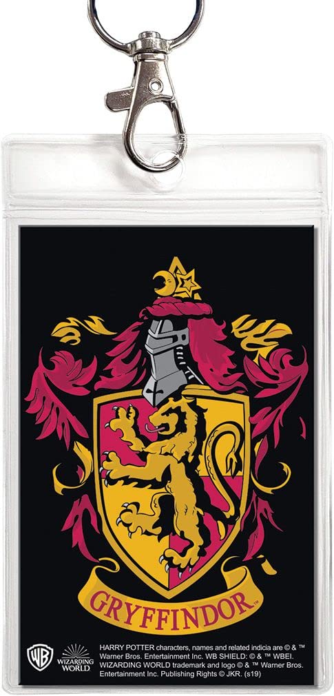 Ata-Boy Harry Potter Gryffindor Crest Reversible Lanyard with Breakaway Clip and ID Holder