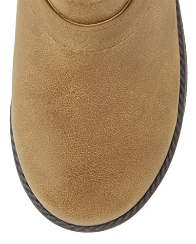 Gymboree, and Toddler Girls Faux Leather Booties,TAN,2