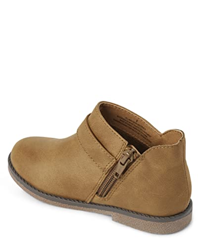 Gymboree, and Toddler Girls Faux Leather Booties,TAN,2