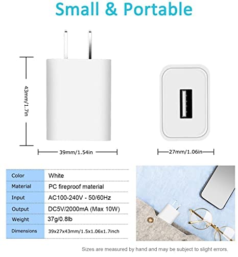 5FT USB Micro Yogasleep Adapter Charger Cable Compatible for Yogasleep Hushh Portable White Noise Machine for Baby, Yogasleep Rohm White Noise Machine for Travel, WavHello Charging Cord Power Wire