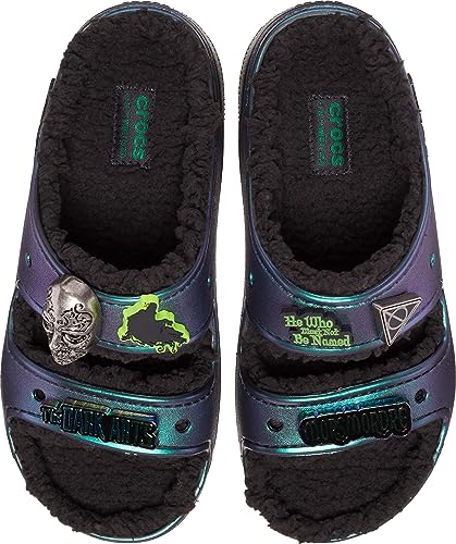 Crocs Unisex-Adult Classic Harry Potter Cozzzy Sandals Slide, Black, Numeric_9 US Men