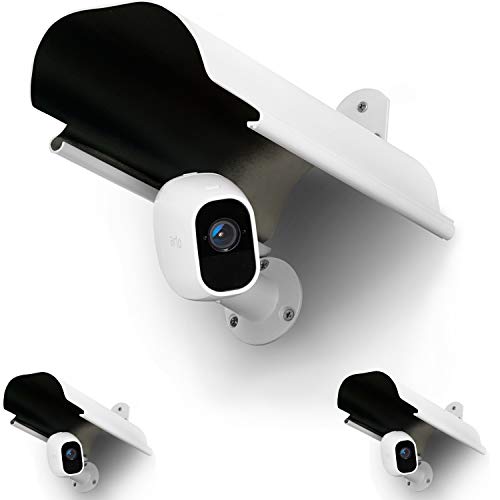 Uogw Sun Rain Shade Cover for Blink XT, XT2,All-New Blink Outdoor,Arlo, Arlo Pro, Arlo Pro 2, Arlo Ultra, Protective Roof for Outdoor Security Cameras, Aluminum Alloy Material (2 Pack,White)