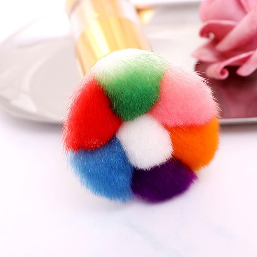 Beaupretty 2 Pieces Cosmetics Brush Nail Art Dust Powder Remover Brush Makeup Brush Fingernail Brush Nail Brush for Cleaning Fingernails