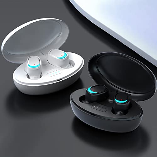 Wireless Earbuds with Charging Case, Bluetooth 5.2 Headphones, Stereo Earphones in-Ear Built-in Mic Headset Premium Deep Bass for Sport