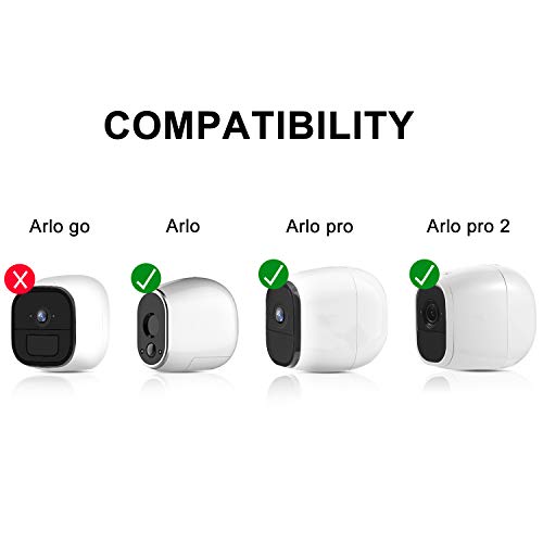 Skylety Security Wall Mount, Metal Magnetic Mount Compatible with Magnetic Arlo, Arlo Pro, Arlo Pro 2, White, Arlo Accessories (3 Pack)