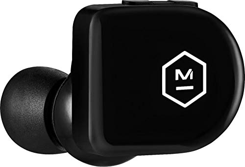 MASTER & DYNAMIC MW07 GO True Wireless Earphones - Water Resistant Earbuds - Sport & Travel Bluetooth, Lightweight in-Ear Headphones - Jet Black