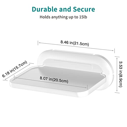 HomeMount Mount for Google Nest Hub - Wall Mount Holder Shelf Compaitble with Google Nest Hub/NEST HUB (2nd gen)/NEST HUB MAX (White)