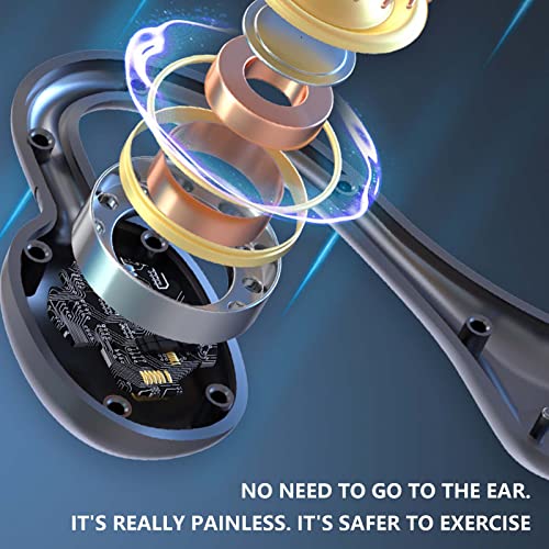Qiopertar Sound Wave Conduction Bluetooth Headset Long-Lasting Battery Life Outdoor Sports Stereo Surround Sound Waterproof Headset
