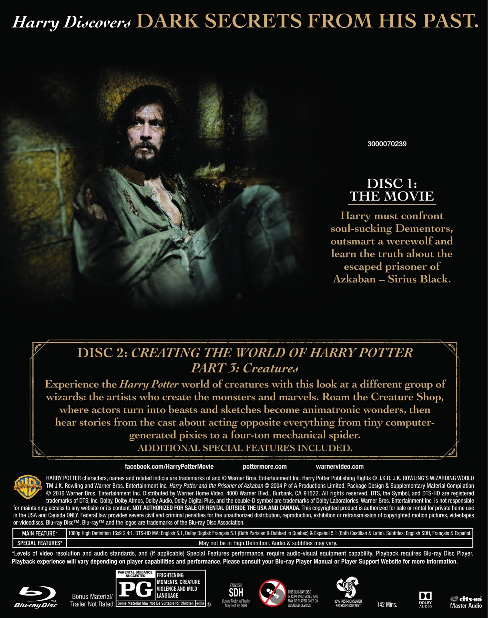 Harry Potter and the Prisoner of Azkaban (2-Disc/Special Edtion/BD) [Blu-ray]