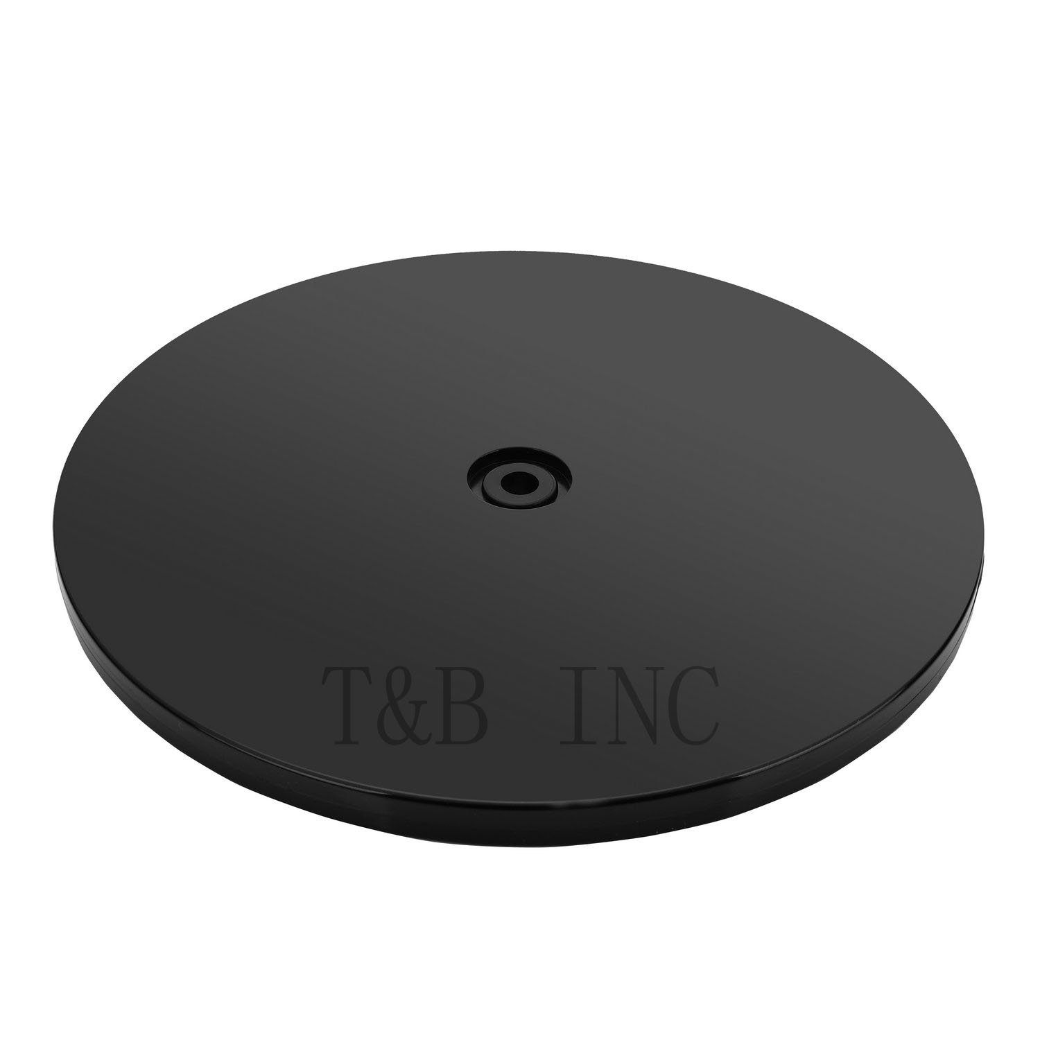 TamBee 8 inch Lazy Susan Turntable Organizer Acrylic for Spice Rack Table Cake Kitchen Pantry Decorating Black
