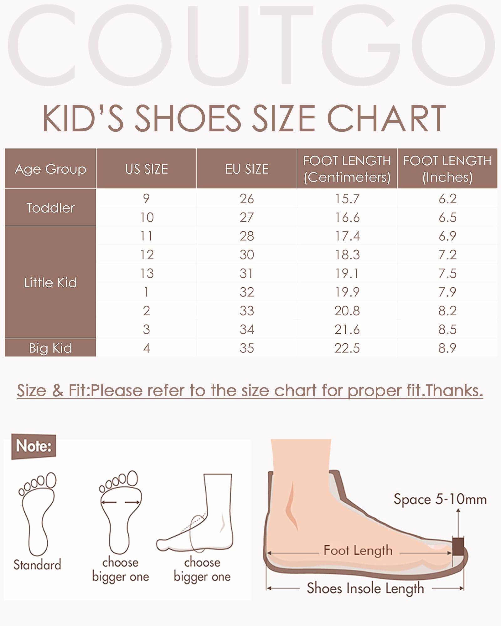Coutgo Girls Toddler Bow knot Ankle Boots Low Chunky Heel Side Zipper Cute Dress Booties Little Big Kid, Beige, size 2