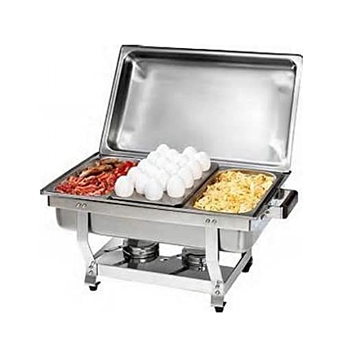 Chafing Dish Buffet Set Stainless Steel Tray Buffet Catering 1/3 Size Chafer Pan 3 Pack Catering Hotel Chafing Dish One Third Size Pans Chafer Buffet Catering Warmer Set