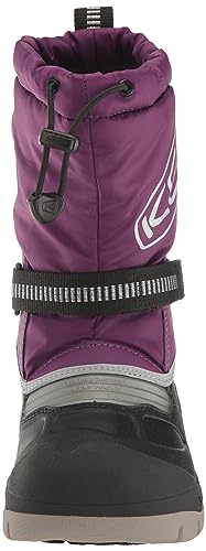 KEEN Snow Troll Insulated Waterproof Pull On Winter Boots, Charisma/Silver, 2 US Unisex Big Kid