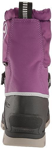 KEEN Snow Troll Insulated Waterproof Pull On Winter Boots, Charisma/Silver, 2 US Unisex Big Kid