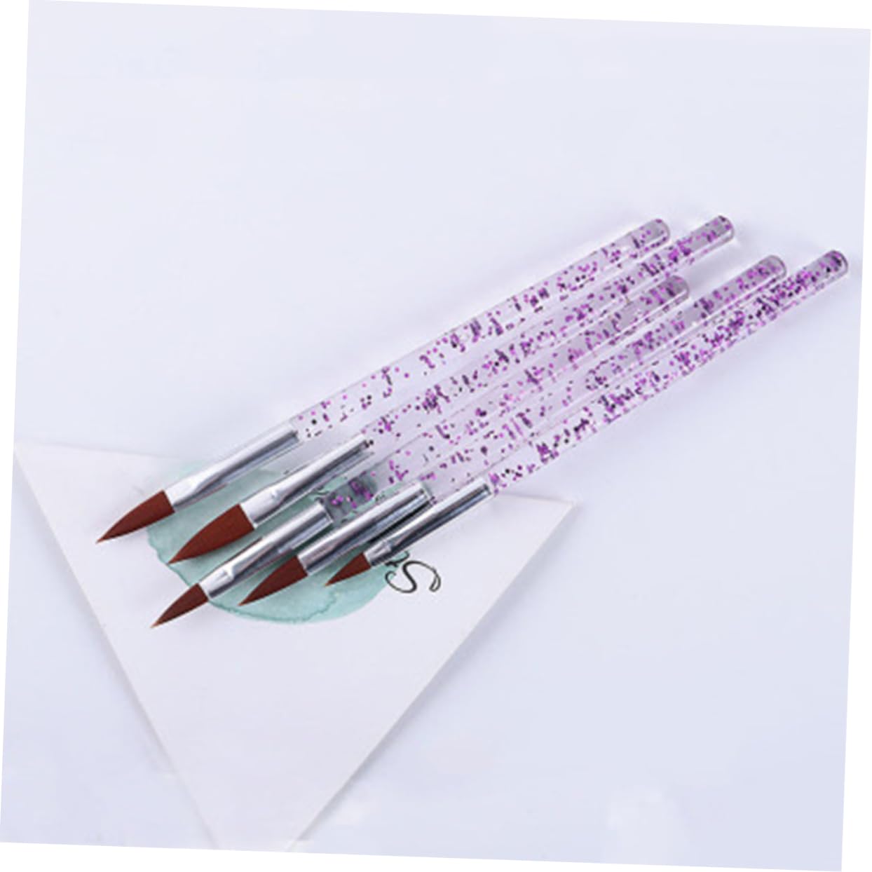 Beavorty Nail Art Pen Brush Set 5pcs Nail Detail Brushes for Nail Nail Supplies for Salon