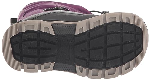 KEEN Snow Troll Insulated Waterproof Pull On Winter Boots, Charisma/Silver, 2 US Unisex Big Kid
