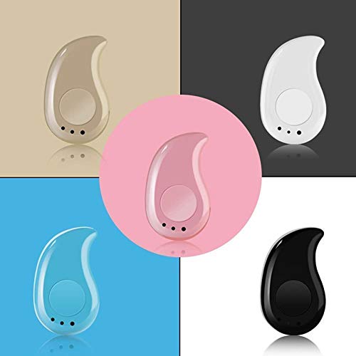 PUOX S530 Single Ear Bluetooth Headphones, Mini Stealth Wireless Headphones, Stereo Open Ear Sport Earbuds for All Smartphones (Black/White/Beige/Blue/Pink)