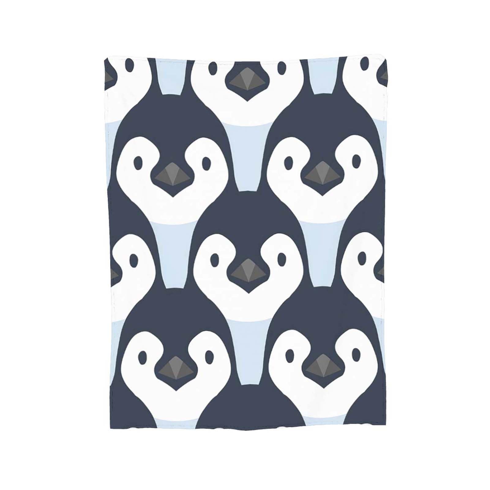 Throw Blanket 60x80 Inch,Bird Christmas Penguins Winter Flannel Soft Cozy Fluffy Throw Blankets and Warm Throws for Adults in Couch Sofa Bed 80x60 Inch