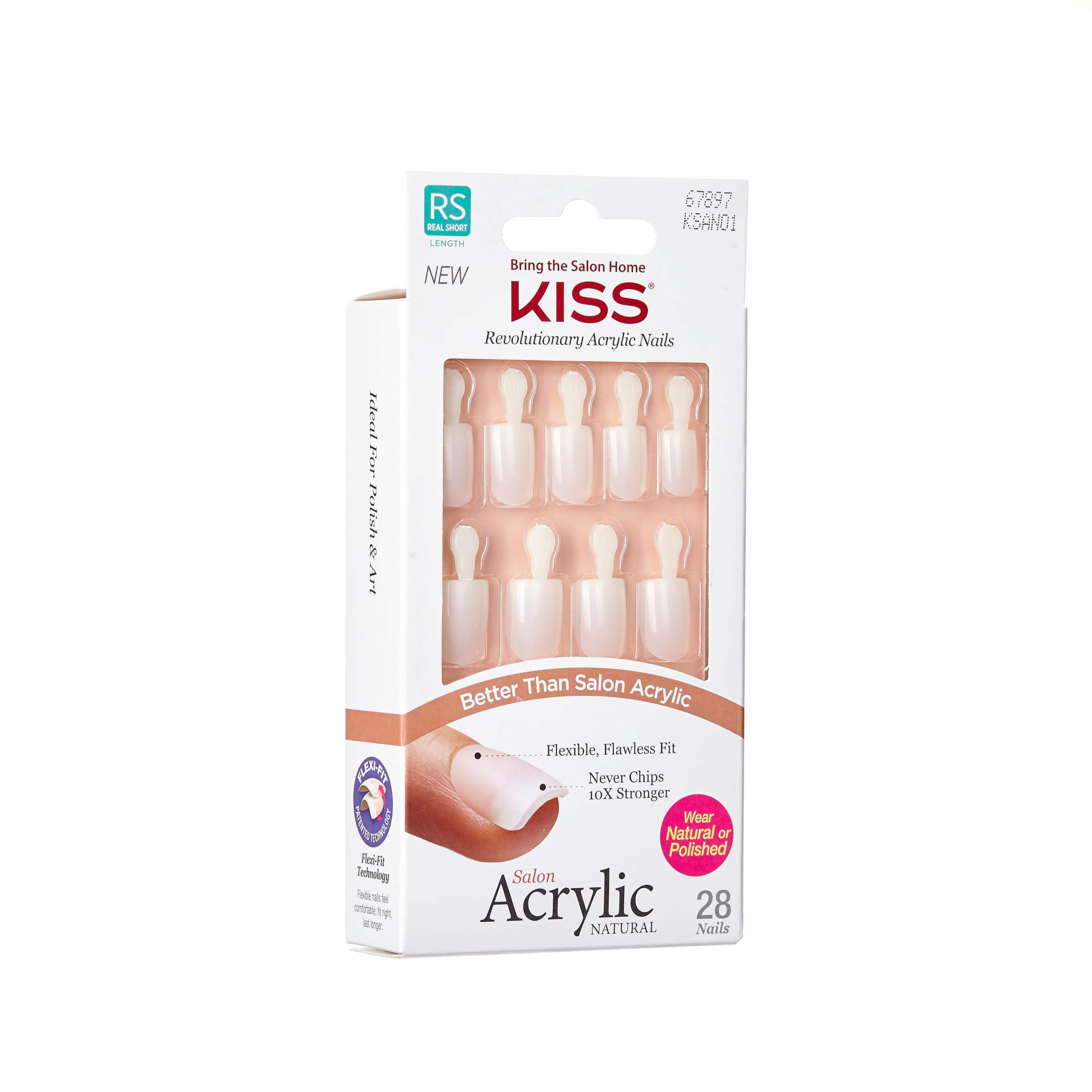 Kiss Salon Acrylic Natural Brief Encounter