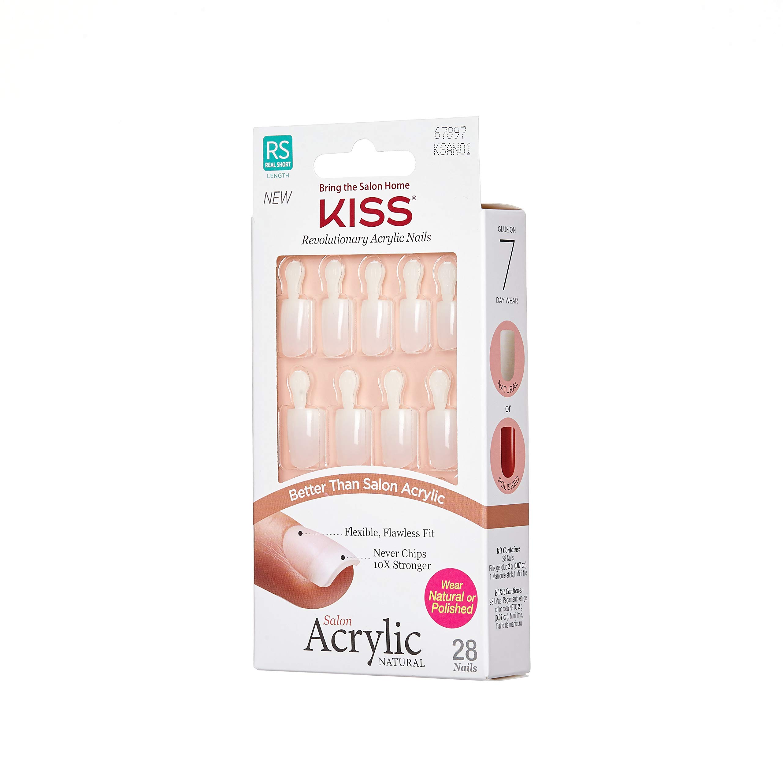 Kiss Salon Acrylic Natural Brief Encounter