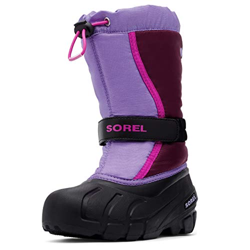 Sorel Snow Boot, Purple Dahlia X Paisley Purple Youth, 2.5 US Unisex Big Kid