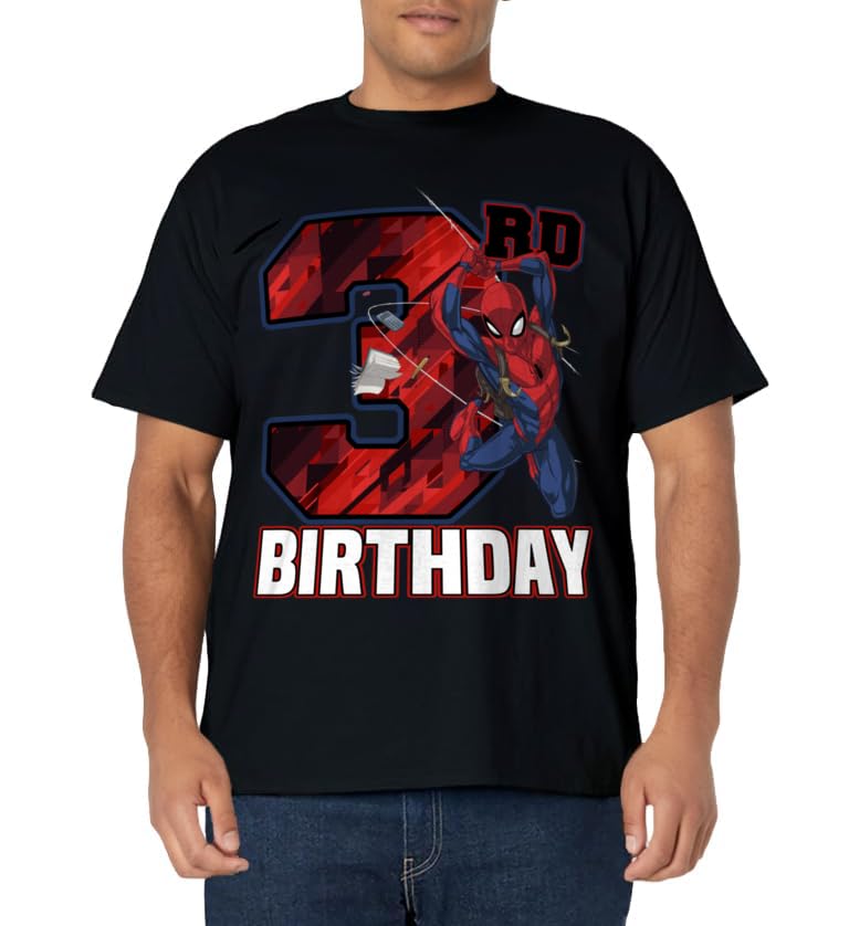 Marvel Spider-Man Web Swing 3rd Birthday T-Shirt
