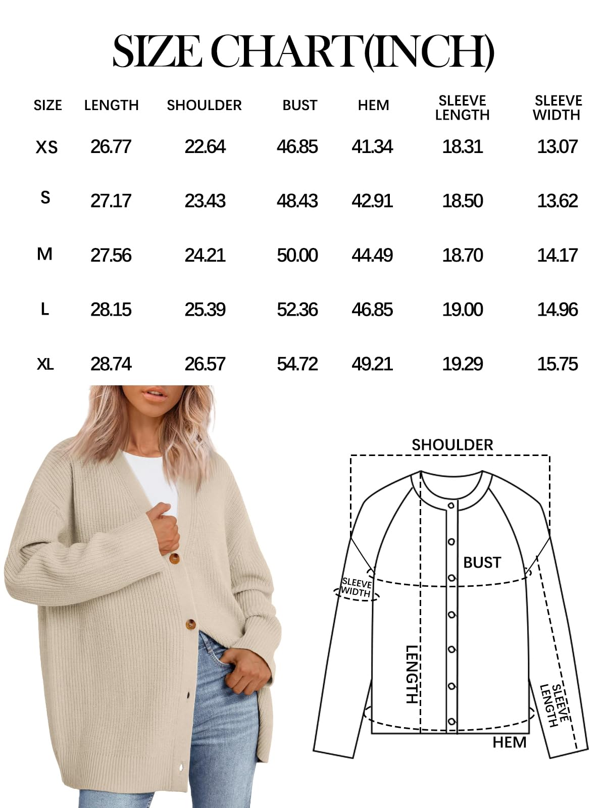 LILLUSORY Women Oversized Cardigan Sweater Fall Outfits Cloth Fashion V Neck Knit Button Front Casual Trendy Tops Black X-Small